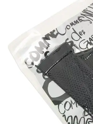 Comme Des Garçons Textured Logo Socks