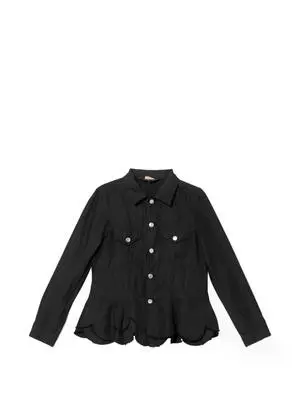 Comme Des Garçons Ruffled Jacket - Black