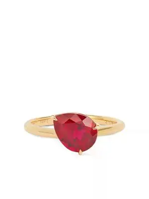 PERSEE 9k Yellow Iris Ruby Ring - Gold