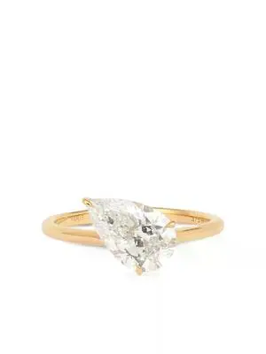 PERSEE 9k Yellow Iris Diamond Ring - Gold