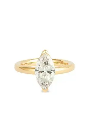 PERSEE 9k Yellow Marquise Diamond Ring - Gold