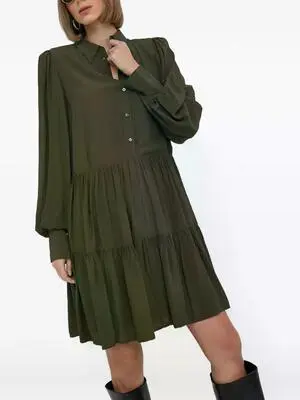 IVY OAK Tiered Balloon-sleeve Dress - Green