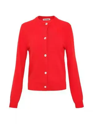JIL SANDER Buttoned Cardigan - Red