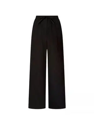 STUDIO TOMBOY Drawstring Cotton Trousers - Black
