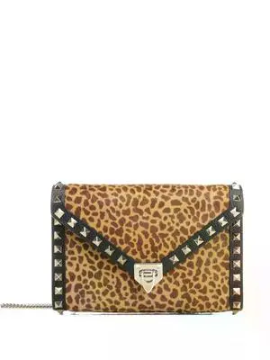 Valentino Garavani Mini Rockstud Leopard Print Shoulder Bag
