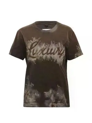 DOUBLET Luxury Mud Paint T-shirt - Brown