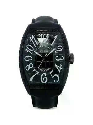 Franck Muller Croco Tono Curvex 40mm Watch - Black