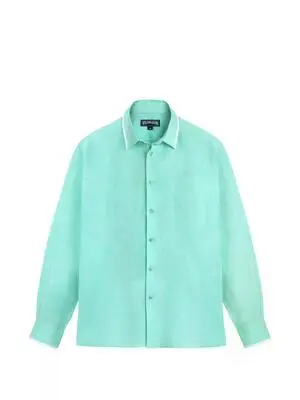 Vilebrequin Long-sleeved Linen Shirt - Green