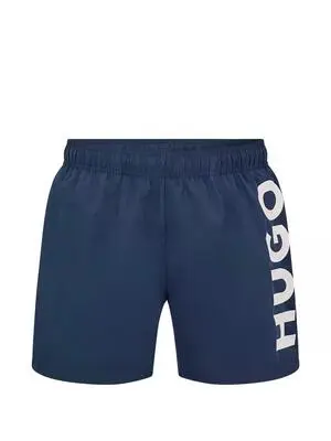 Hugo Logo-print Swim Shorts - Blue