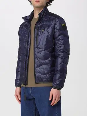 BLAUER. Padded Nylon Down Jacket - Blue
