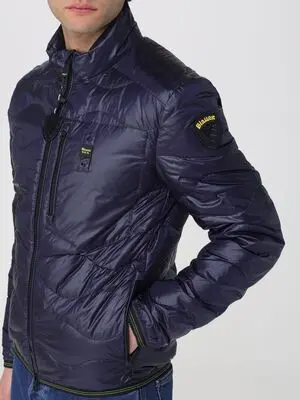 BLAUER. Padded Nylon Down Jacket - Blue