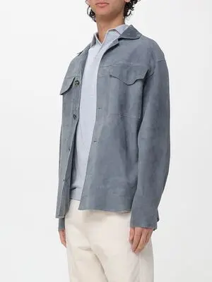 LARDINI Suede Overshirt