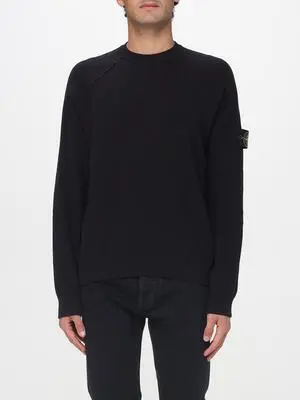 Stone Island Light Raw Hand Organic Cotton Knit Crewneck Jumper - Blue