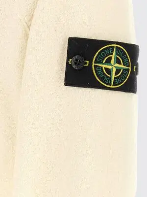 Stone Island Light Raw Hand Organic Cotton Knit Crewneck Jumper - Ivory