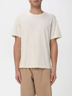 LANEUS Basic Cotton T-shirt - Beige