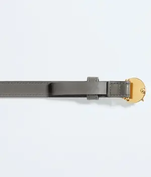 Bottega Veneta Intrecciato Leather Belt - Basalt