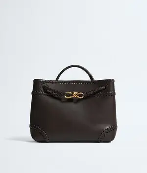 Bottega Veneta Andiamo Top Handle Bag - Espresso