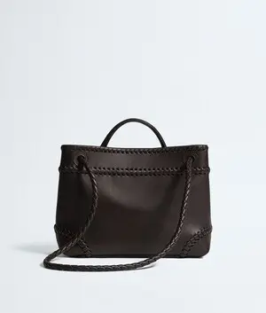 Bottega Veneta Andiamo Top Handle Bag - Espresso