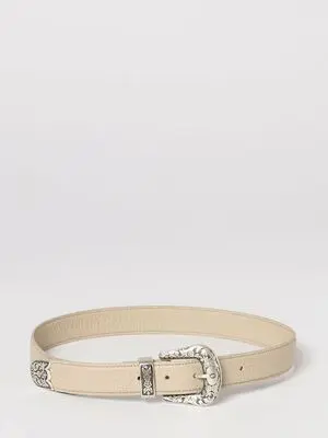ORTIGNI Leather Belt - Beige
