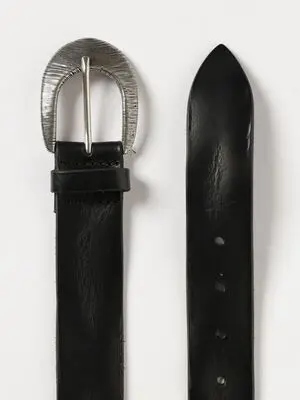 Orciani Leather Belt - Black