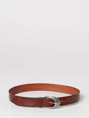 ORTIGNI Leather Belt - Brown