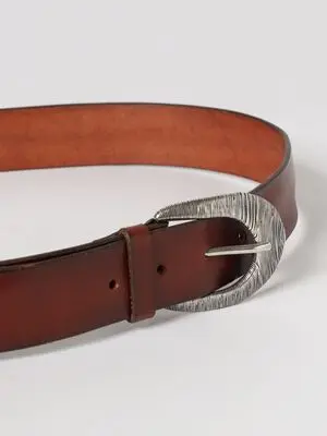 ORTIGNI Leather Belt - Brown