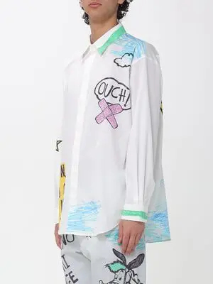 Moschino Cotton Shirt With Graffiti Print