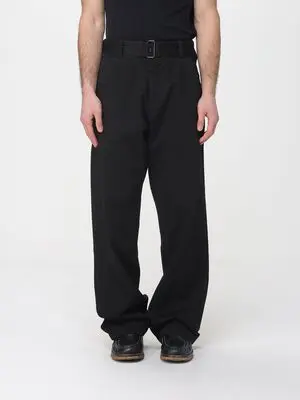 LANEUS Tailored Belted Trousers - Black