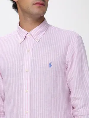 Polo Ralph Lauren Striped Linen Shirt - Pink