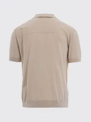 PAOLO PECORA Knit Polo Shirt - Beige
