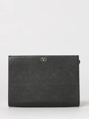 Valentino Garavani Leather Briefcase - Black