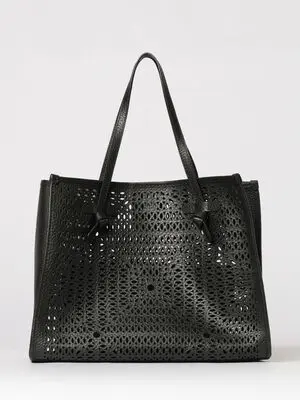 GIANNI CHIARINI Perforated Tote Bag - Black