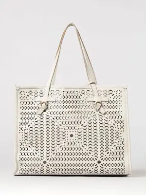 GIANNI CHIARINI Perforated Tote Bag - Sand