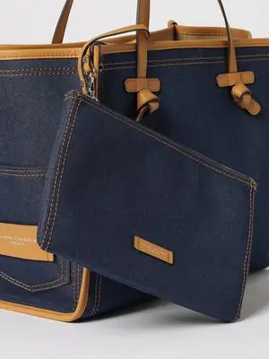 GIANNI CHIARINI Tote Bag With Tie Detail - Blue