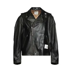 Mihara Yasuhiro Back Vest Leather Jacket