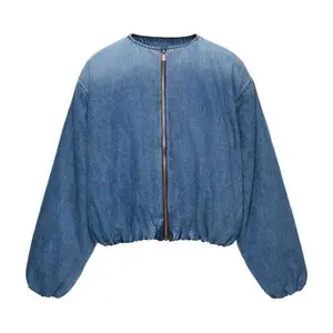 Magda Butrym Denim Jacket 'dark - Blue
