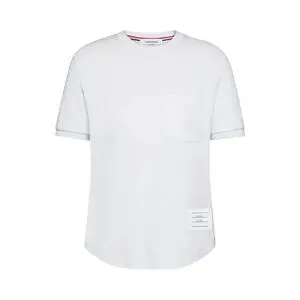 Thom Browne Short-sleeve Tee In Cotton Milano - White