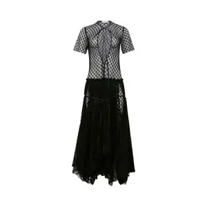JW Anderson Mixed Lace Dress - Black