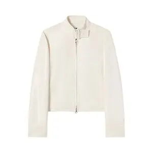 COURREGES City Zipped Vinyl Jacket 'light Bones - White