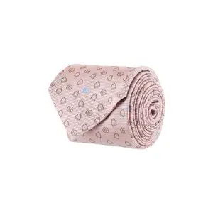 Gucci Silk Jacquard Neck Tie - Pink