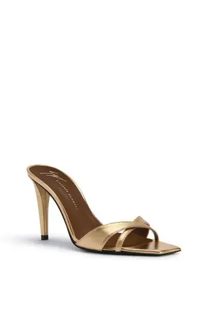 GIUSEPPE ZANOTTI Brivido 90 Mules - Gold