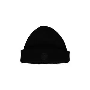 Vetements Leather Biker Cross Beanie - Black