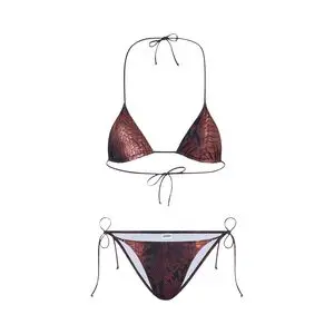 JEAN PAUL GAULTIER Printed Bikini Set - Brown