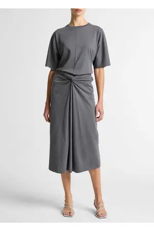 Vince Cotton Fixed-wrap Skirt