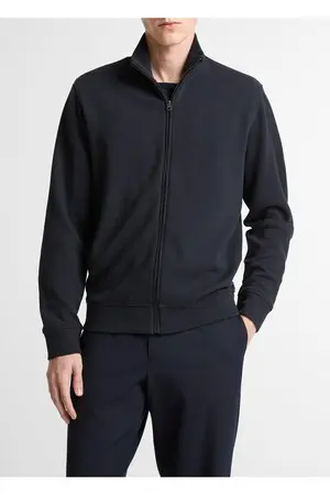 Vince Cotton-blend Piqué Zip-front Jacket