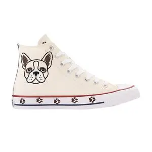 CONVERSE Chuck Taylor All Star High 'pet Pack Dog' Sneakers - Cream