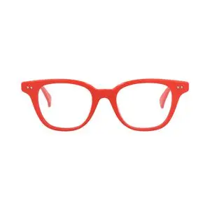 Kenzo Round-frame Acetate Optical Frames /transparent - Red