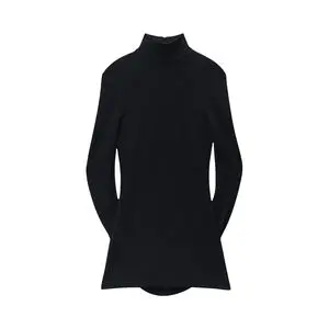 Alexander Wang Mini Dress W/ Drape Back Sleeves - Black
