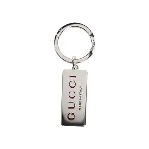 Gucci Trademark Keyring - Silver