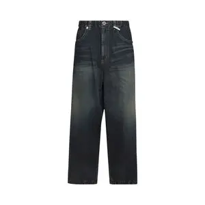Mihara Yasuhiro Light Wide Jeans 'indigo - Blue